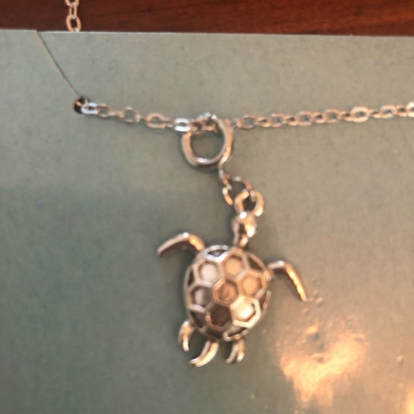 Effy | Jewelry | Effy Silver Tone Turtle Charm Necklace | Poshmark